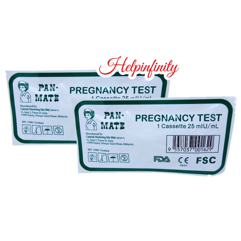 Pan-Mate Urine Pregnancy Cassette Test Kit 24 mIU / ml | Shopee Malaysia