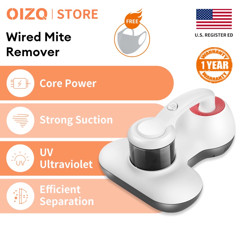 Wired Anti-Dust Mite Vacuum Cleaner Portable Handheld Mite Remover HEPA ...