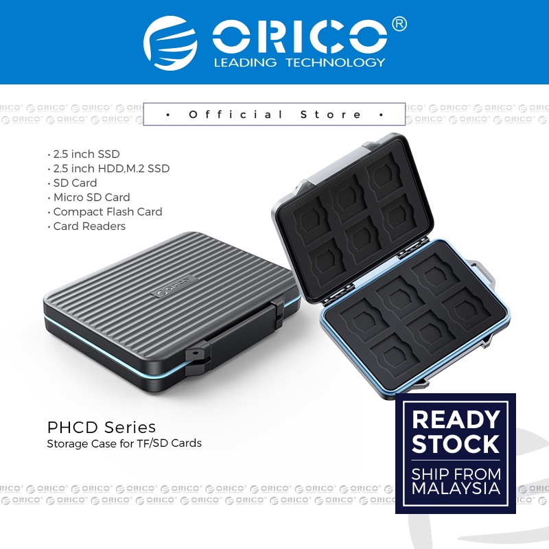 ORICO PHCD SERIES Storage Case for TF/SD/CF/M.2/Card Reader | Shopee ...