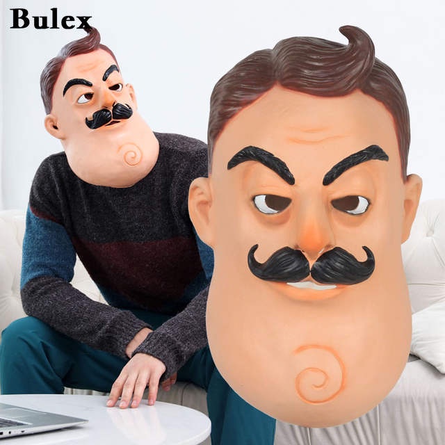 Bulex Horror Game Hello My Neighbor Latex Mask Halloween Cosplay ...