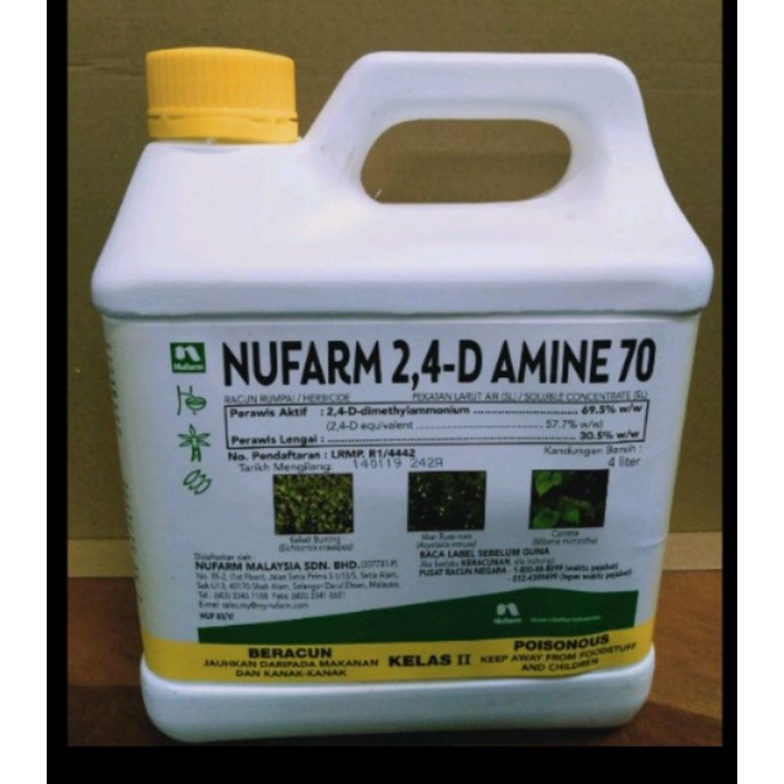 NUFARM 2,4-D AMINE 70 Racun Rumput RacunRumpai Herbicide | Shopee Malaysia