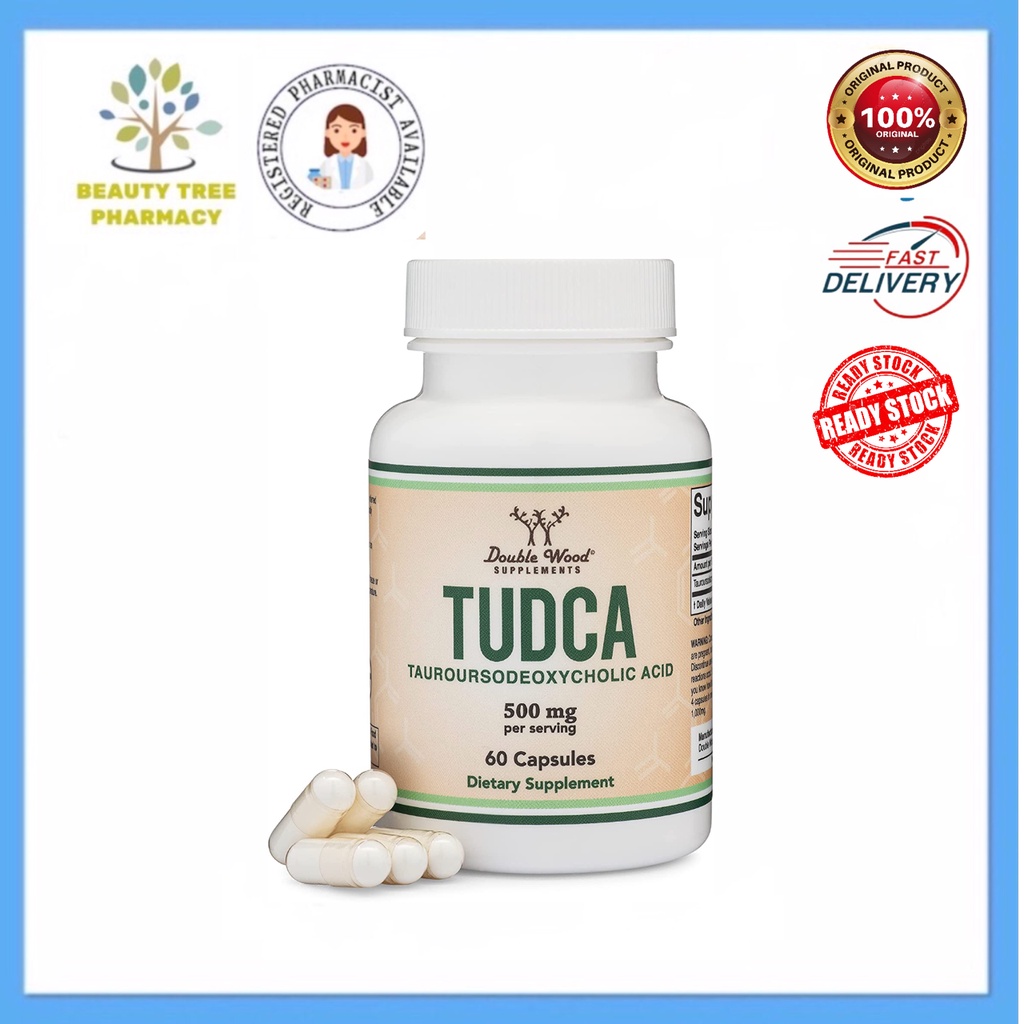 Double Wood Tudca Bile Salts Liver Support Supplement 500mg Detox ...
