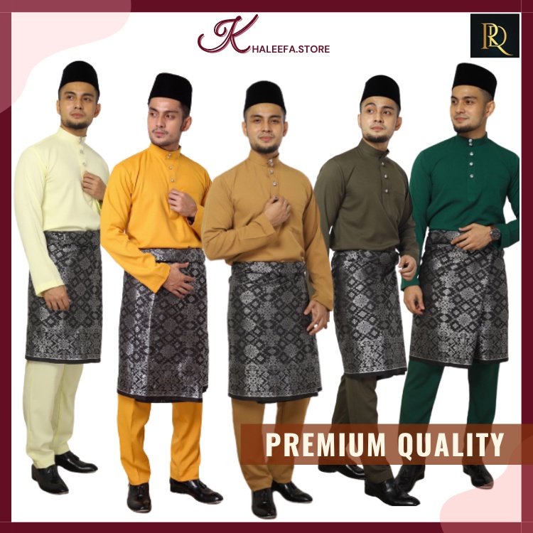 BAJU MELAYU HITAM SLIMFIT MODEN | Shopee Malaysia