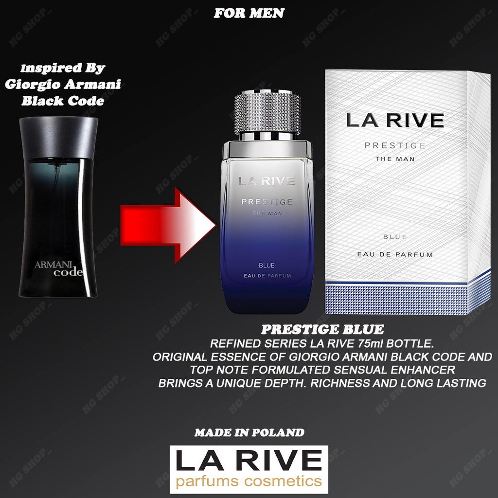 PERFUME LA RIVE PRESTIGE BLUE EDP 75ml (ORIGINAL) | Shopee Malaysia