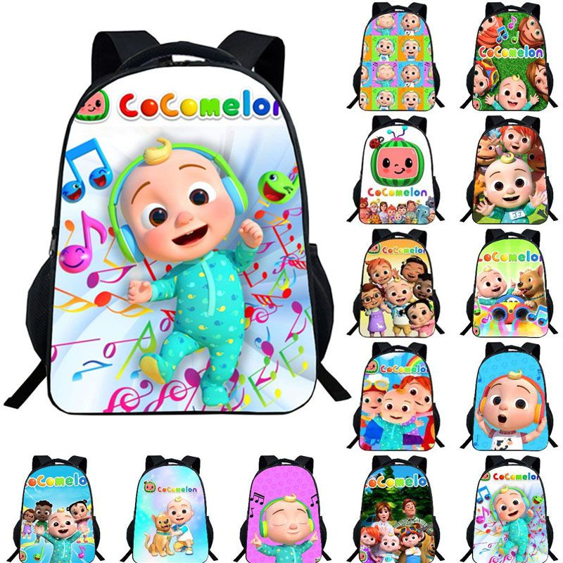 Cartoon Cocomelon Backpack Children School Bags Boys Girls Students ...