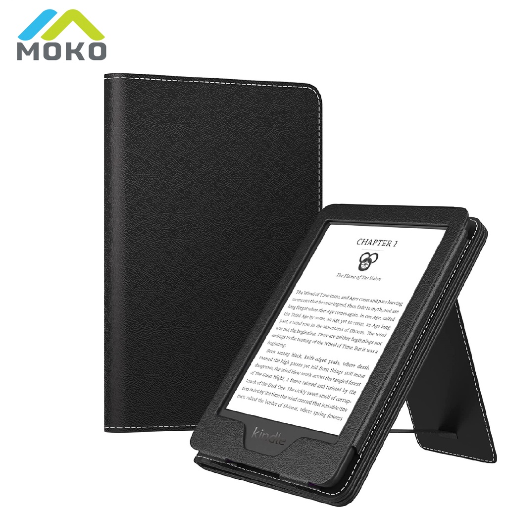 MoKo PU Leather Protective Stand Cover Case Compatible with All-New 6 ...