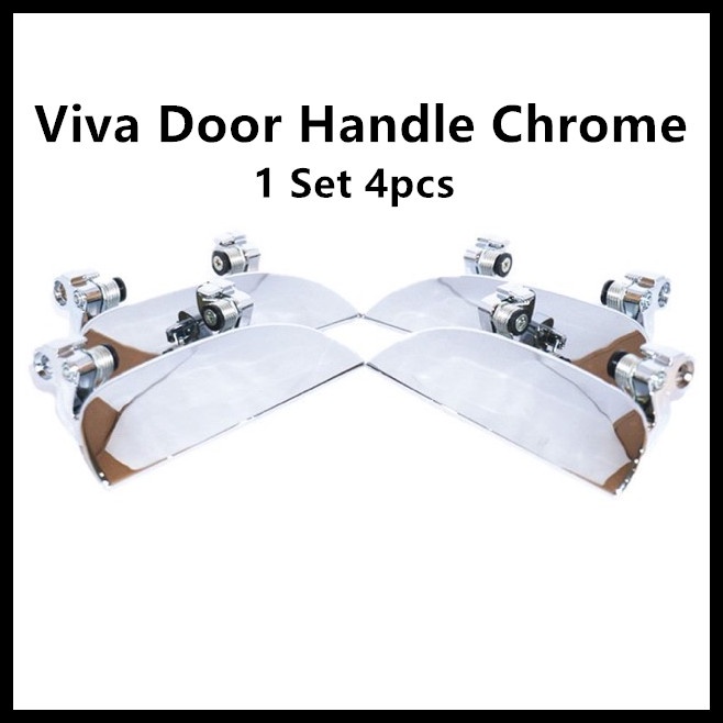 Perodua Viva Door Handle Chome 1 set 4pcs | Shopee Malaysia