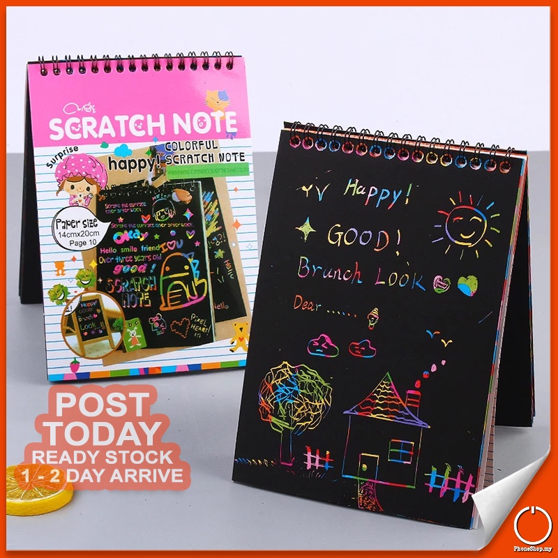 𝐃𝐄𝐕𝐄𝐋𝐎𝐏 𝐈𝐌𝐀𝐆𝐈𝐍𝐀𝐓𝐈𝐎𝐍 DIY Colourful Scratch Art Note Book Magic Drawing ...