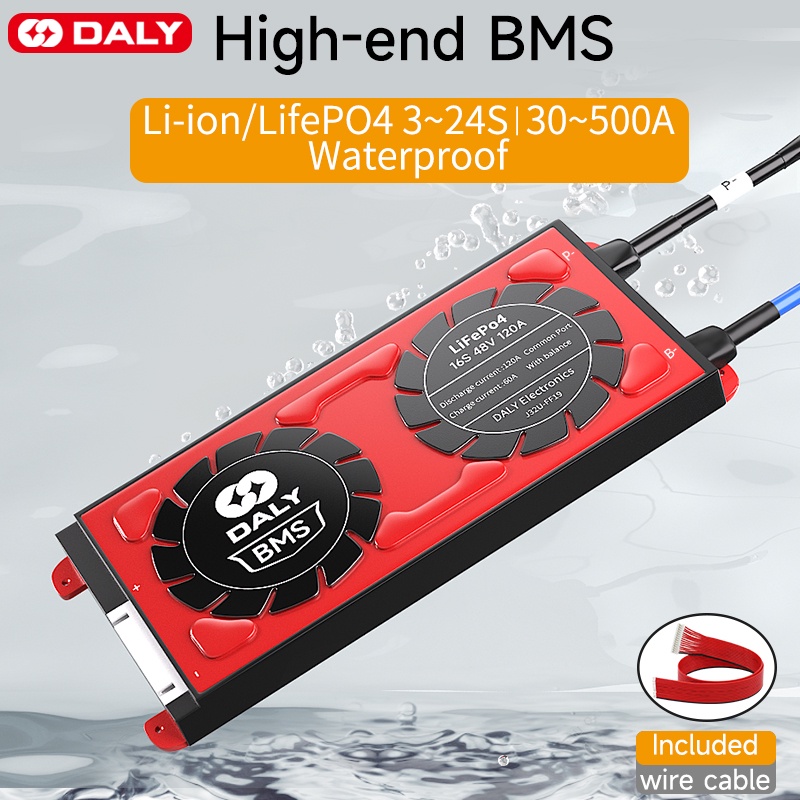 New DALY Hardware BMS LiFePO4 4S 8S 16S 40A-100A（Can be used with active balancer） | Shopee Malaysia