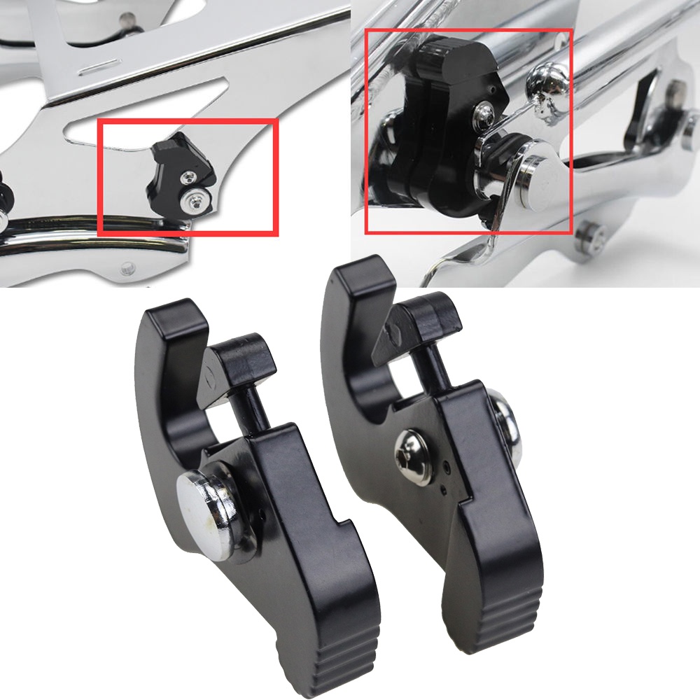 Detachable Rotary Sissy Bar Backrest Luggage Rack Docking Latch Clip ...