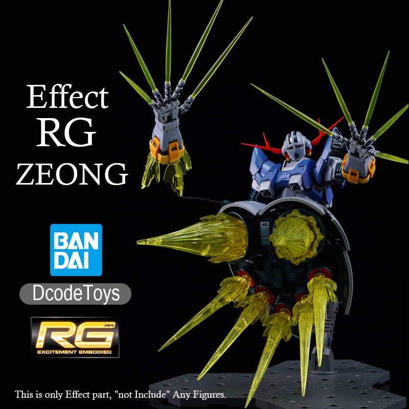 Effect for RG Zeong 1/144 / Fluorescence Water Decal gundam gunpla kit - diorama bandai PG MG HG ...