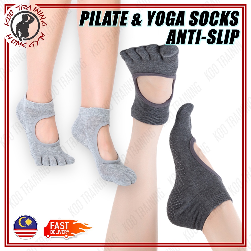 Pilates Yoga Socks Toe Grip Socks Anti Slip Boxing Dancing No Show ...