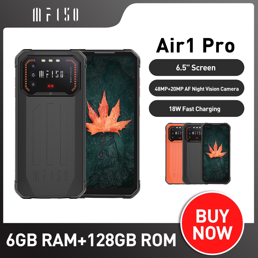 【In Stock】IIIF150 Air1Pro 6.5"FHD+ Display Rugged Phone IP68/IP69K 6 ...