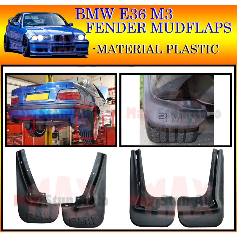 MUDFLAP BMW E36 M3 3 SERIES M SPORT M PERFORMANCE 2/4 DOOR COUPE SEDAN ...