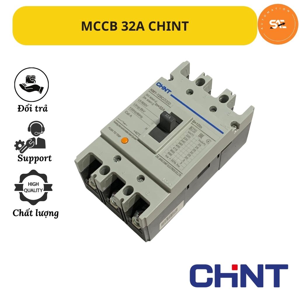 General circuit breaker MCCB 32A NM1-125C/3300, genuine chint block ...