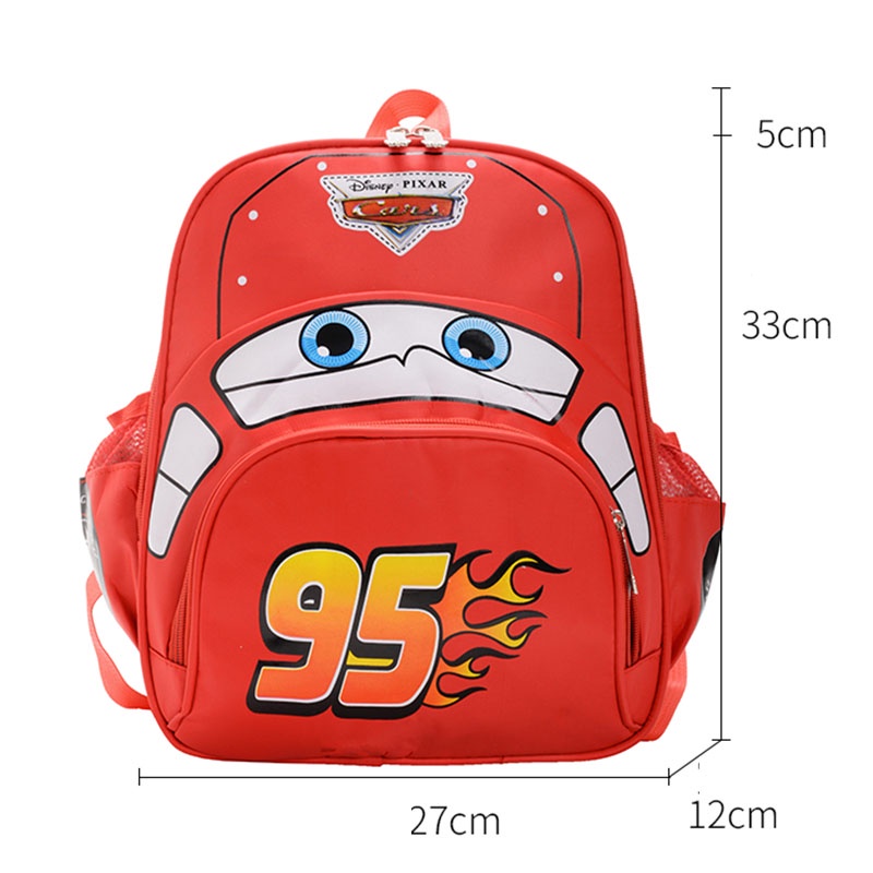Kid 3D McQueen Cars School Bag Backpack (3 Color Options) | Shopee Malaysia