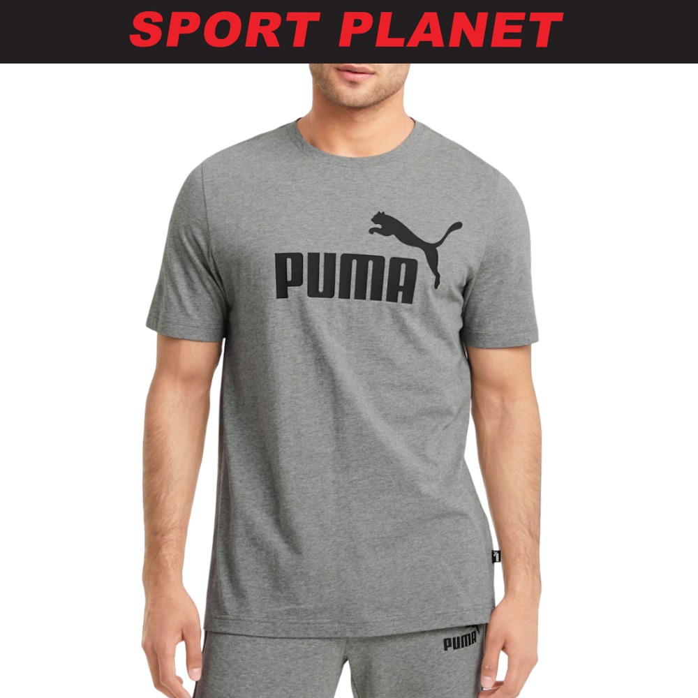 Puma Men Essentials Logo Tee Shirt Baju Lelaki (586666-03) Sport Planet ...