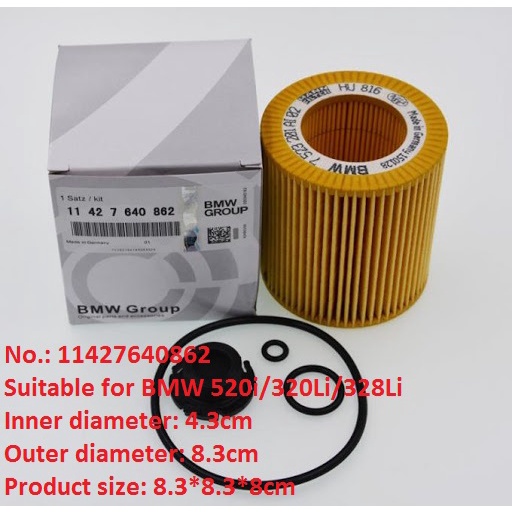 OIL FILTER BMW N20 N26 (11427640862) | Shopee Malaysia