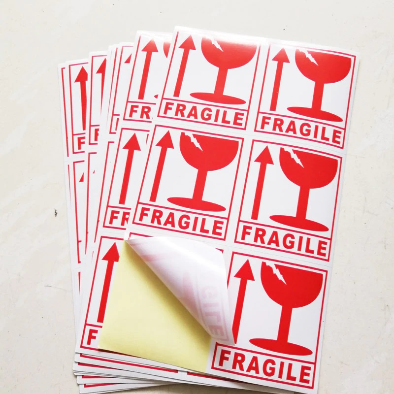 60PCS FRAGILE Sticker Fragile Label Warning Label Ready Stock | Shopee ...