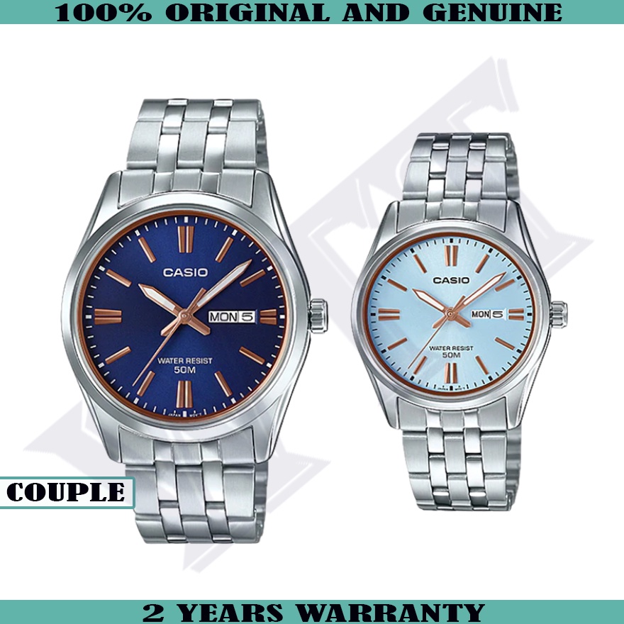 Casio Original Mtp 1335d 2a2 And Ltp 1335d 2a Couple Watch 2 Years Warranty Jam Tangan Pasangan
