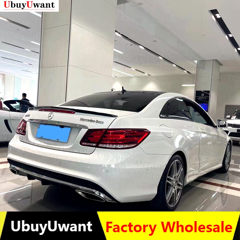 For W207 C207 Real Carbon Fiber / Unpainted Trunk Spoiler For Mercedes ...
