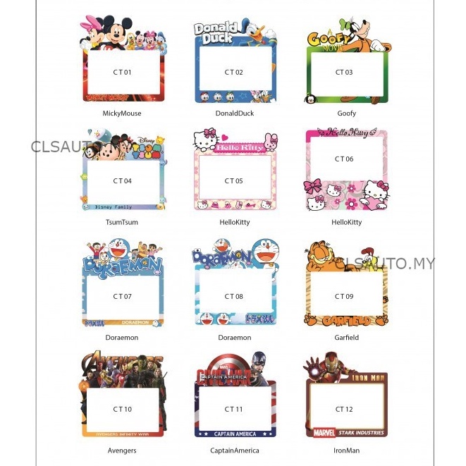 CARTOON ROAD TAX STICKER (RT)COD 84 | Shopee Malaysia