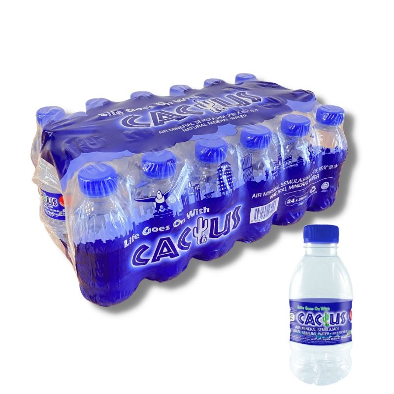 [TKM] Cactus Mineral Water 250ml x 24 Bottles | Shopee Malaysia