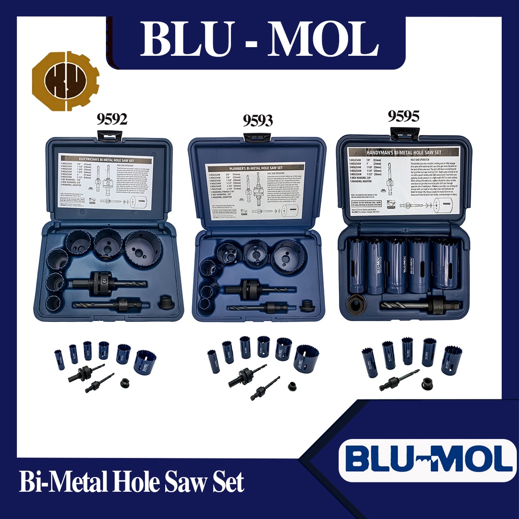 BLU-MOL BI-METAL HOLE SAW KITS | Shopee Malaysia