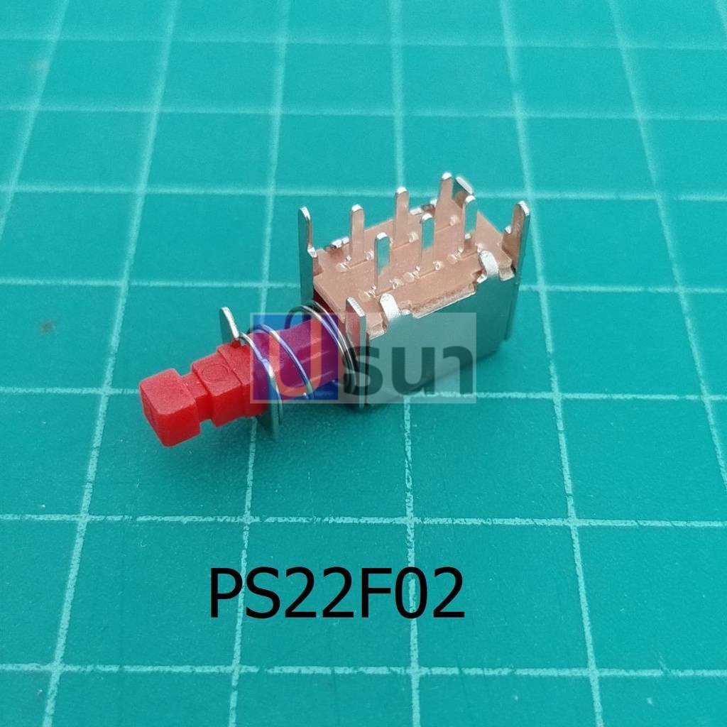 Switch 6 Pin Self lock Push button PS22F02 (1 Unit) | Shopee Malaysia