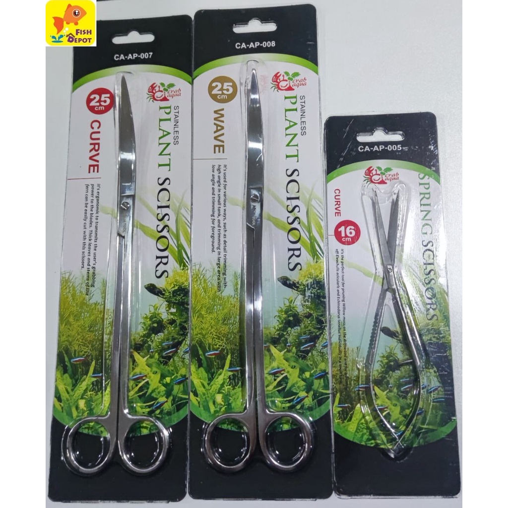 Aquascape Professional Scissors Gunting Tool Stainless Steel Plant ...