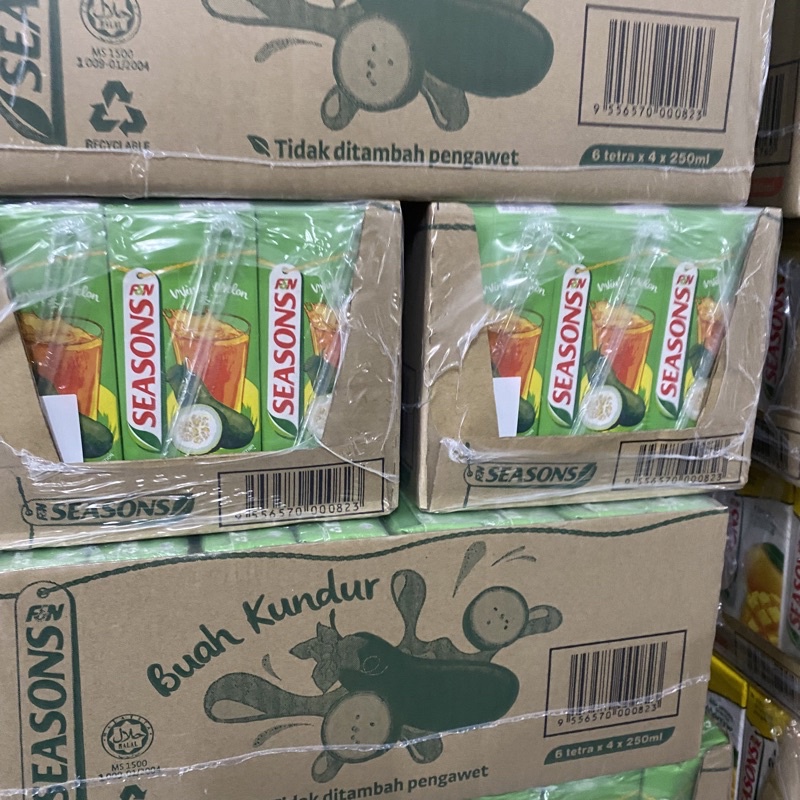 Seasons Drinks 1CARTON 24PCS /Ice Lemon Tea/Soya/Laici/Kundur/Orange ...