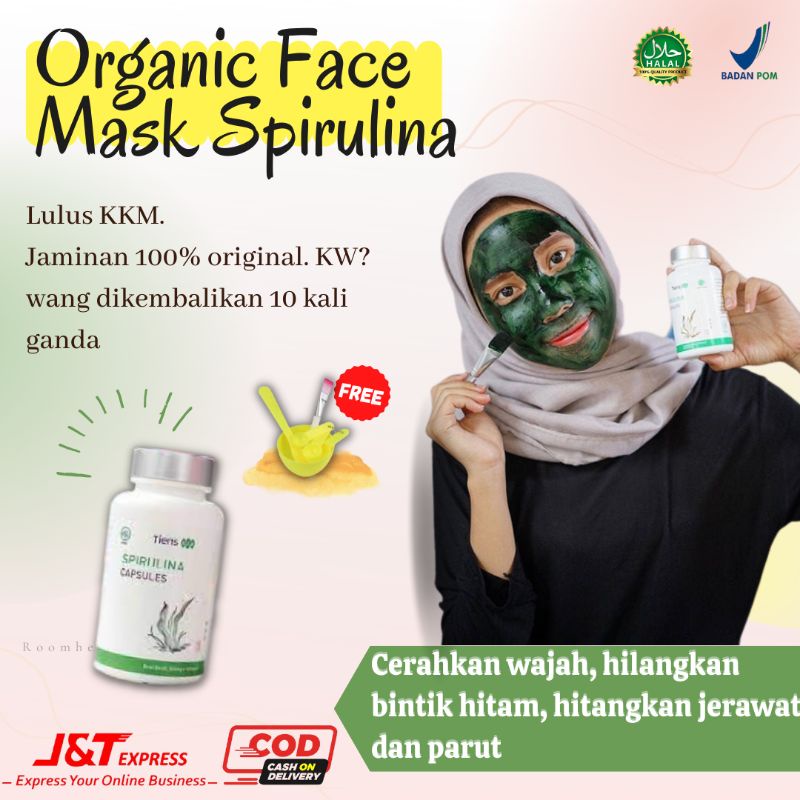 MASK TERBAIK DI DUNIA | SPIRULINA TIENS TERBUAT DARI BAHAN SEMULA JADI ...