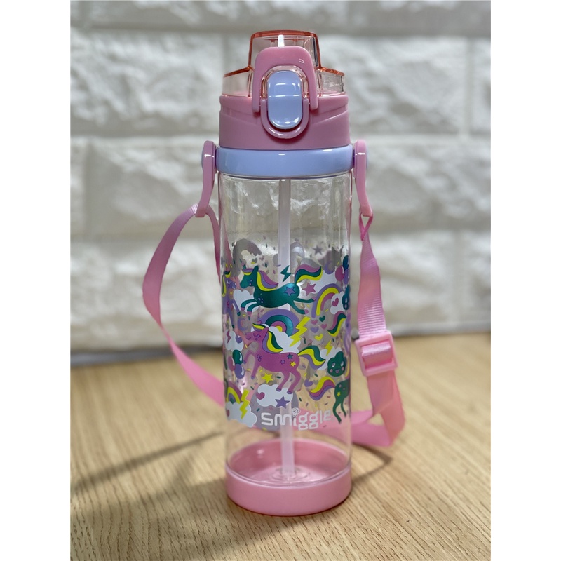 Ready 400ml 650ml Cartoon Botol Air Kanak-kanak Kids Water Bottle With Straw Tali Panjang Ada ...