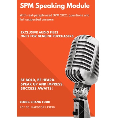 PDF and Hardcopy (Black and White) Speaking Module SPM | Shopee Malaysia