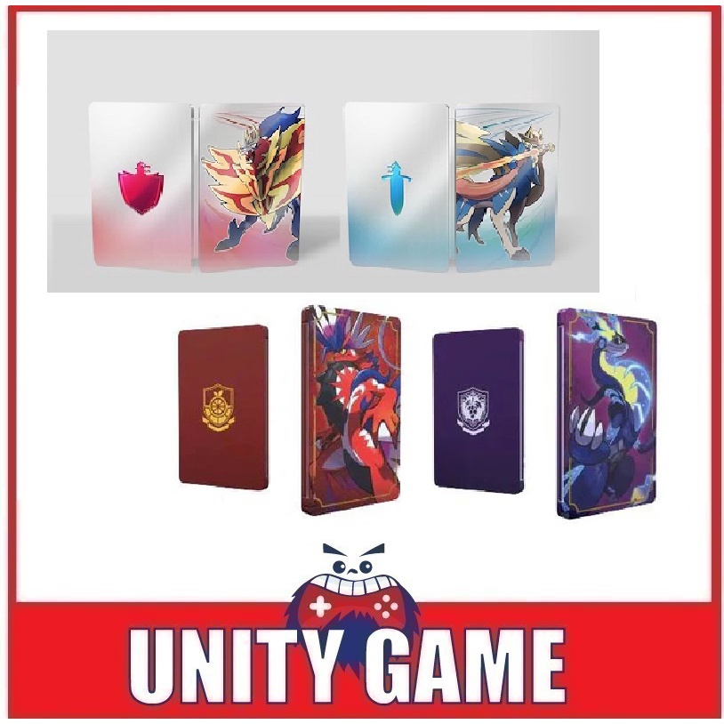 NINTENDO SWITCH POKEMON SWORD & SHIELD/ SCARLET & VIOLET STEEL CASE ...