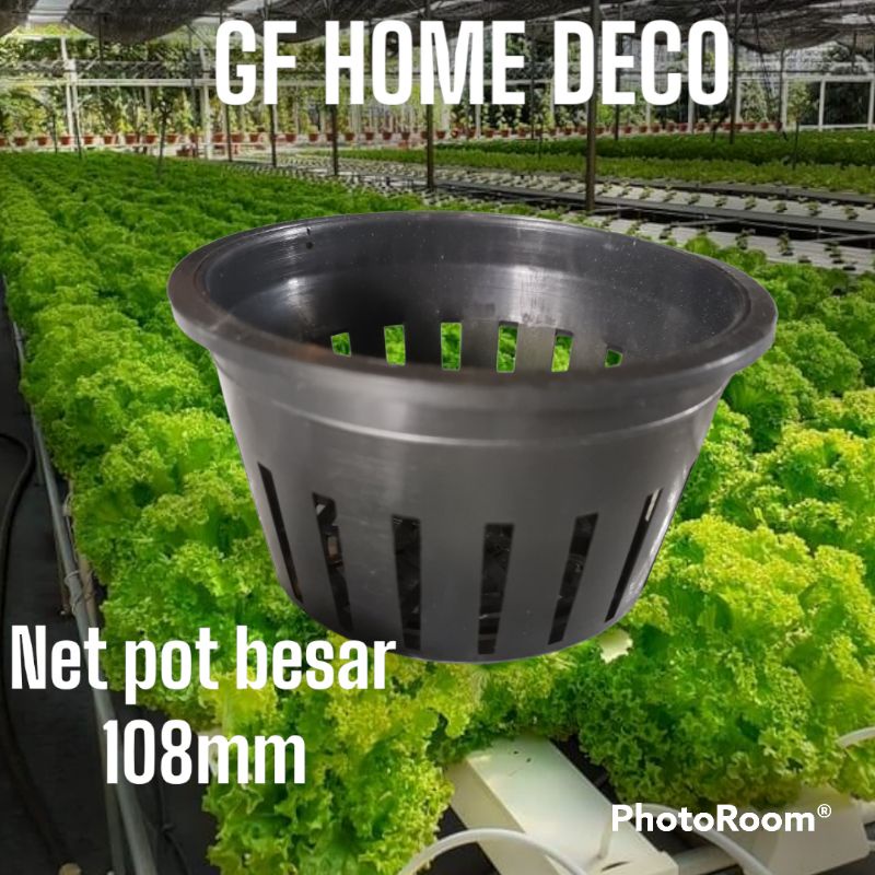 108mm Big mesh cup /Net Pot besar hydroponic pot/pasu Hydroponik besar ...