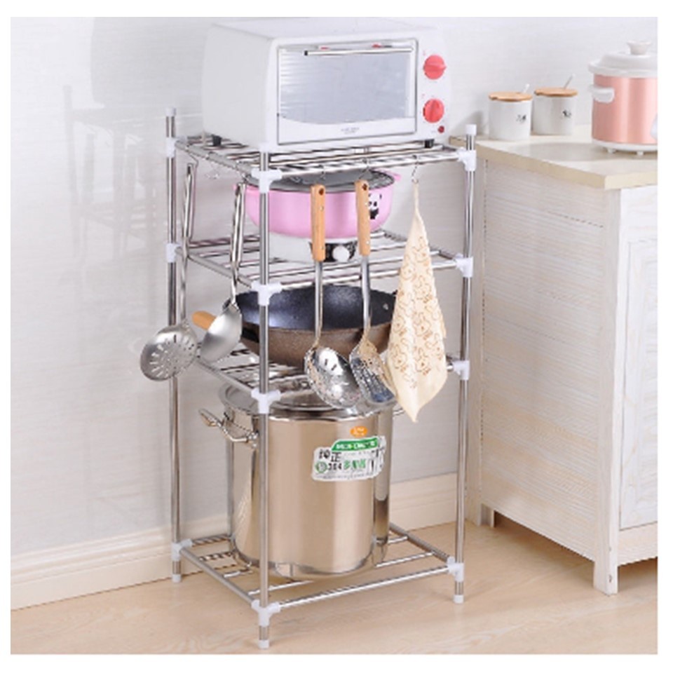 [LOCAL READY STOCKS] High Quality Stainless Steel 4 Tier Customizable ...