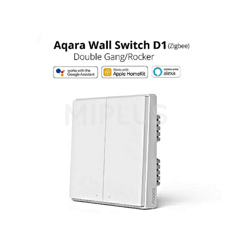 Aqara Wall Switch D1 (With Neutral Double Rocker) | Shopee Malaysia