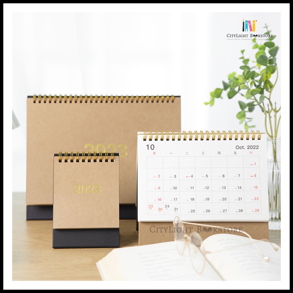 [BUDDYBOOKSTORE] CALENDAR MUJI 2023 Desk Calendar 2023 Simple Muji ...