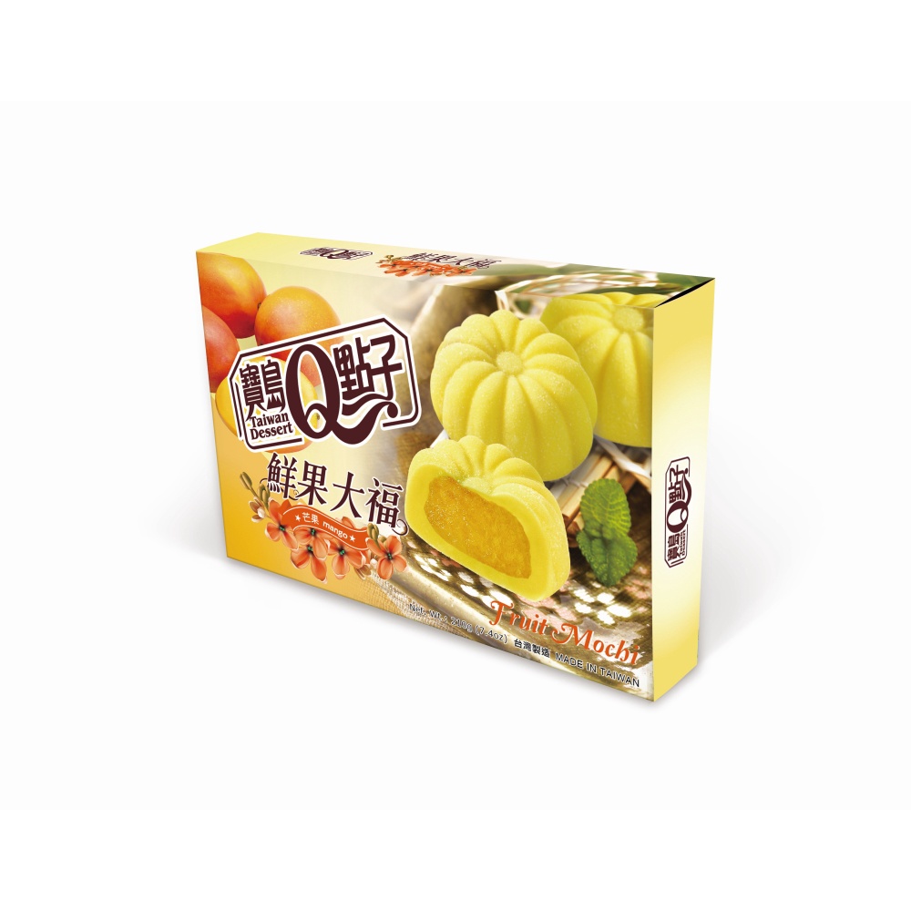 RF Fruit Mochi Mango Flavor 皇族寶島Q點子鮮果大福芒果口味 (210g) | Shopee Malaysia