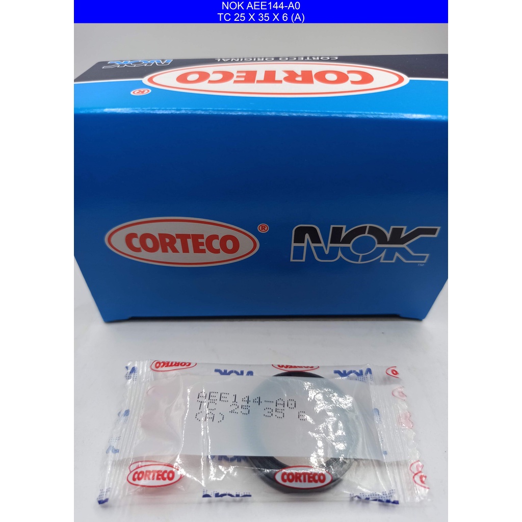 NOK Oil Seal - TC 25x35x6 NBR ( 25 x35 x 6 ) Corteco / Japan / AEE144A ...