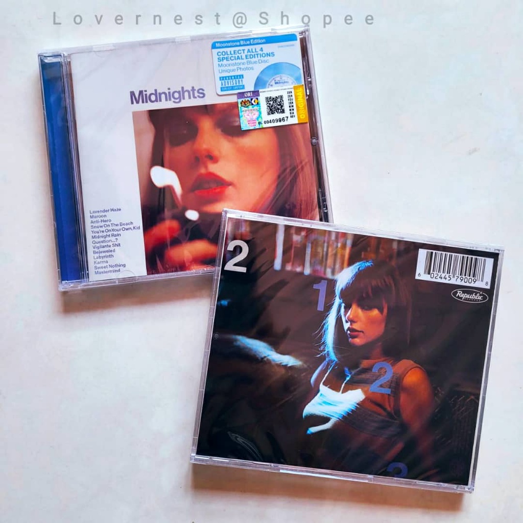 Taylor Swift CD - Midnights Moonstone Blue Edition Parental Advisory ...