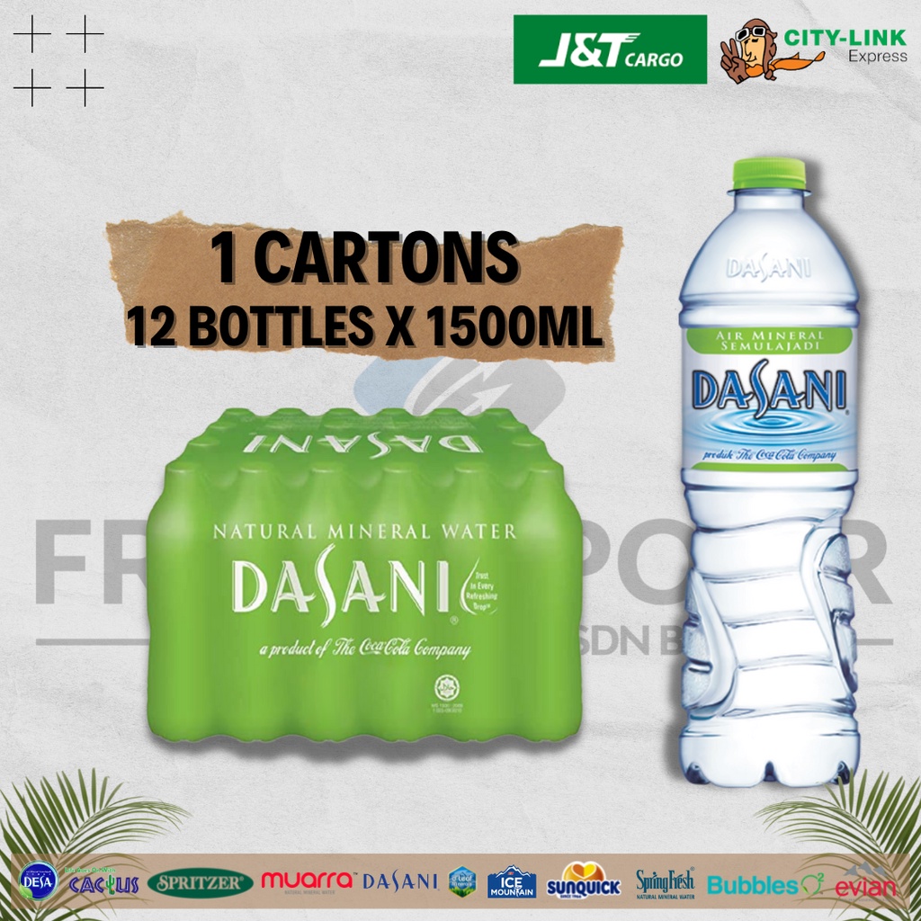 Dasani Mineral Water 1 carton (12 x 1500ml) with FAST COURIER SERVICE ...
