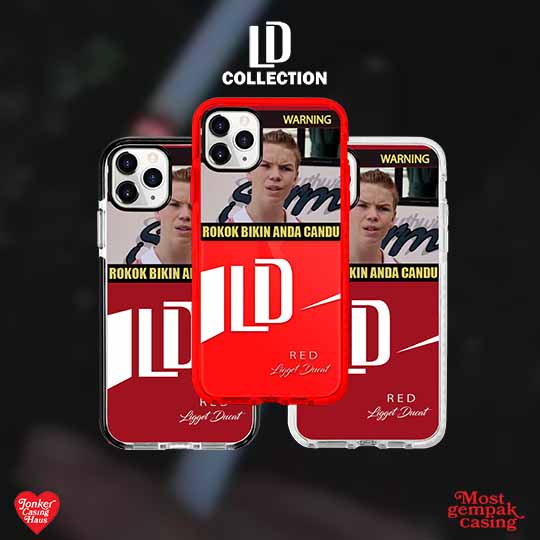 LD MERAH COLLECTION (ROKOK SERIES) Bumper Case Casing IP 6 until 12 PRO ...