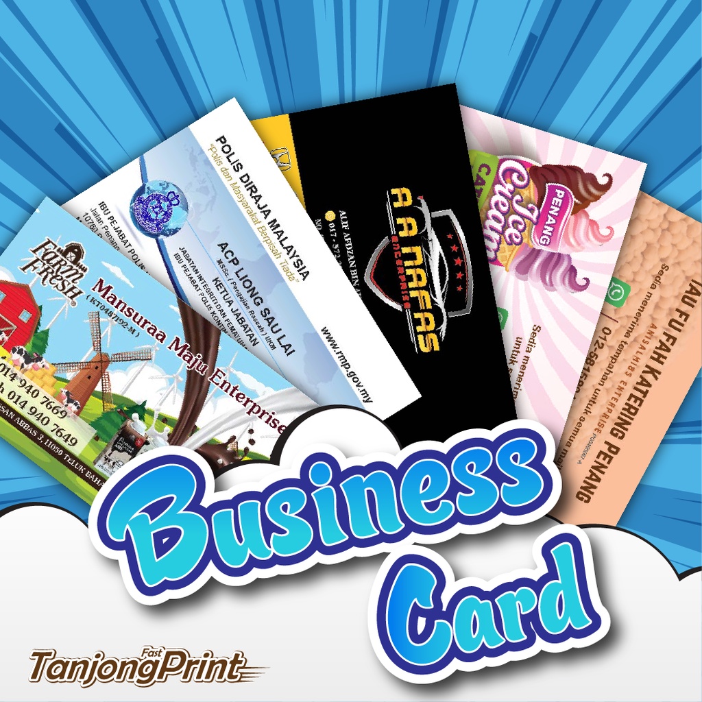 [100 pcs] [Free box] Custom Business Card / Bisnes Kad / Name Card ...