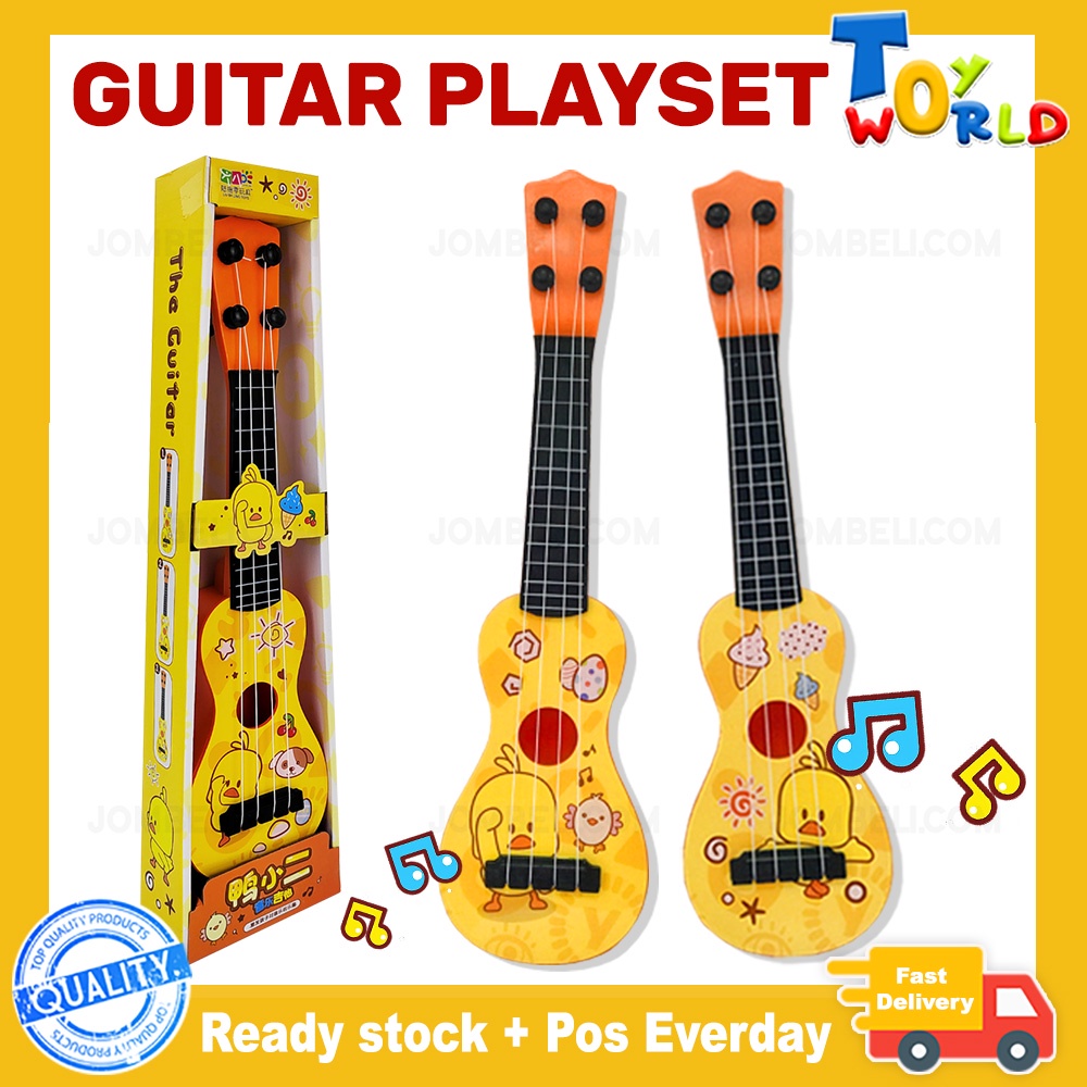 Children Ukulele GUITAR PLAYSET Music Instrument Toy permainan ukulele ...