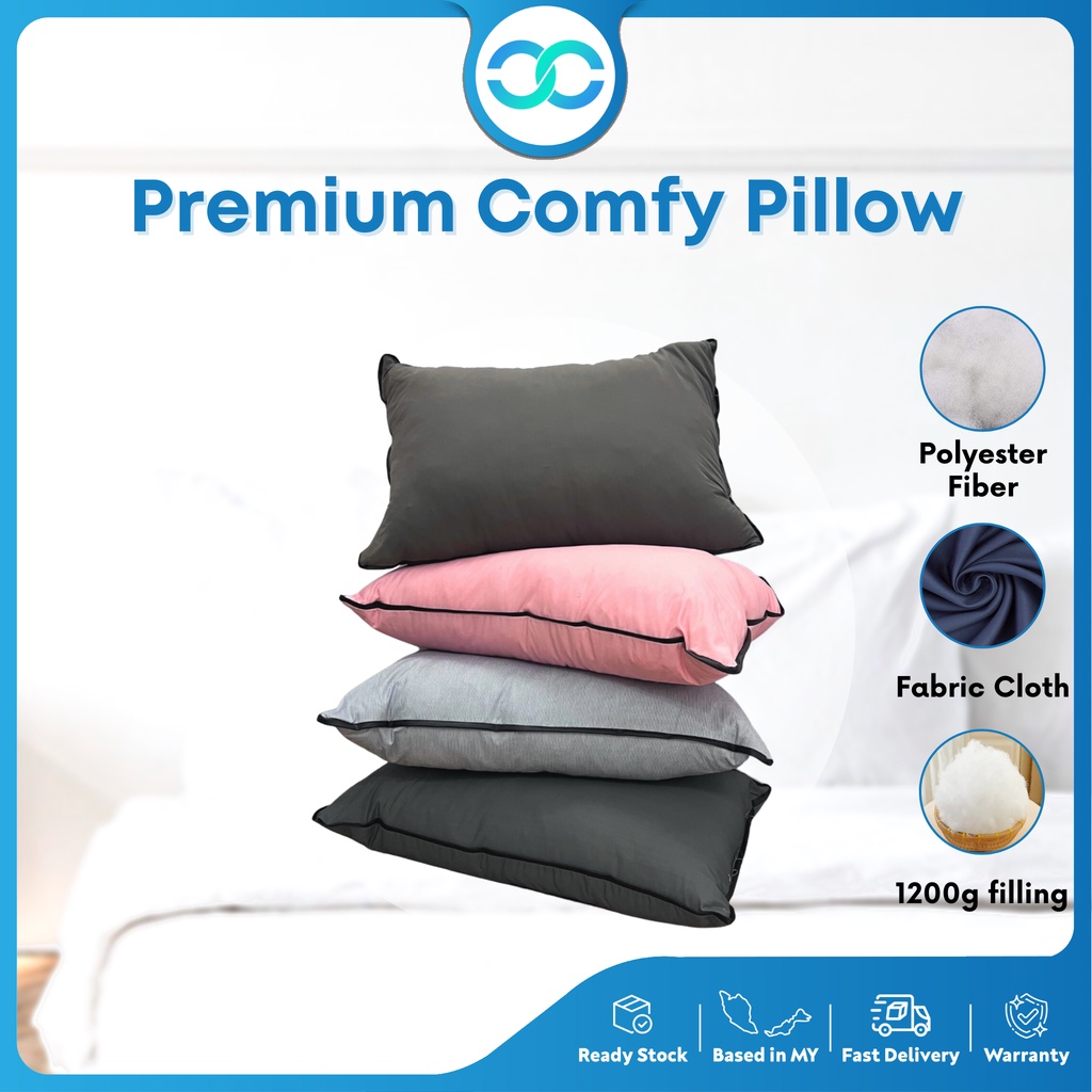 Bantal Comfy Pillow Premium Soft Sleeping Pillow Viral Polyester Pillow ...