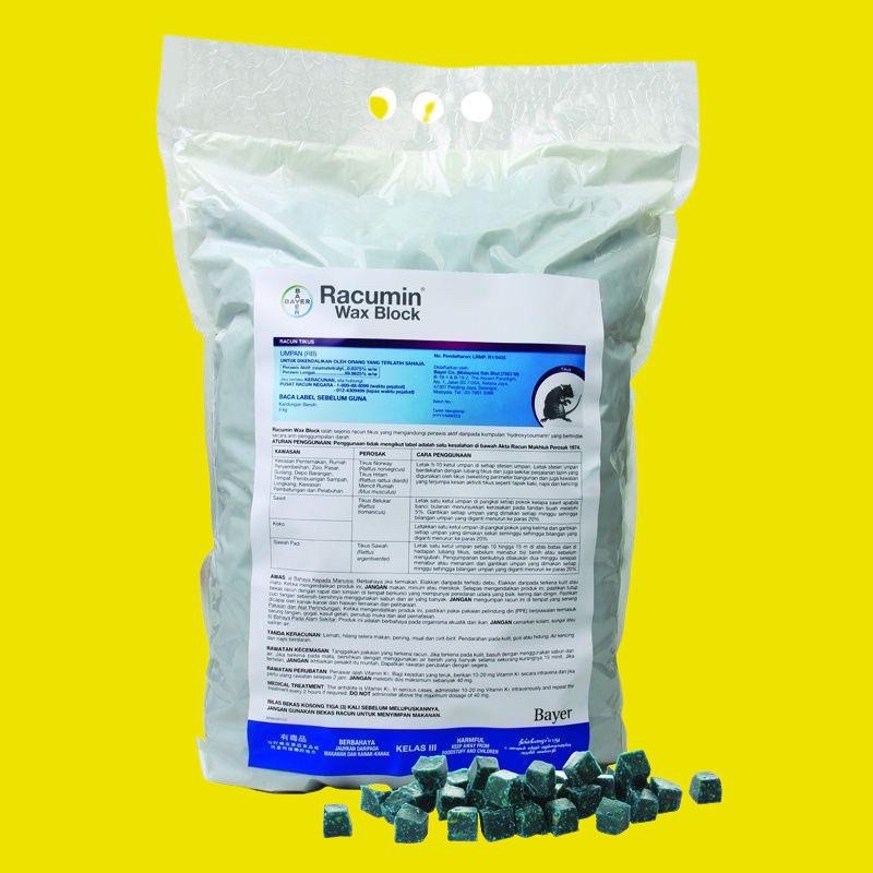 💥PROMOTION💥Racun Tikus Racumin Wax Block / Rat Bait 5kg | Shopee Malaysia