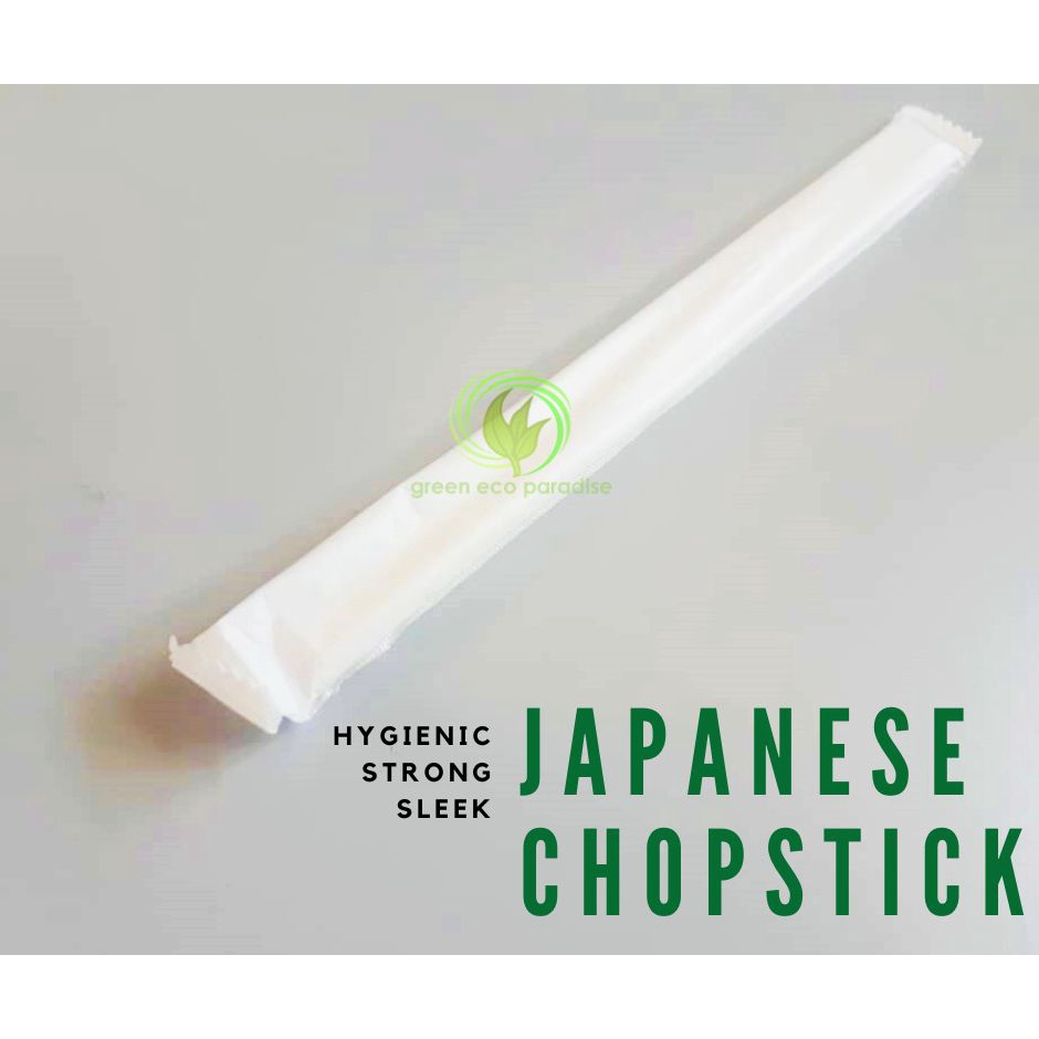 Japanese Wooden Chopstick with Wrapper 50 pieces Fully Wrapped | Shopee ...