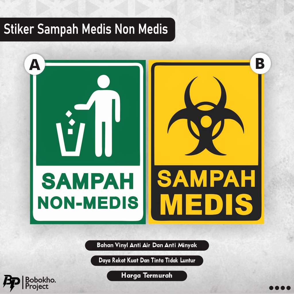Non Medical Waste sticker/Medical Waste sticker/non Medical Waste ...